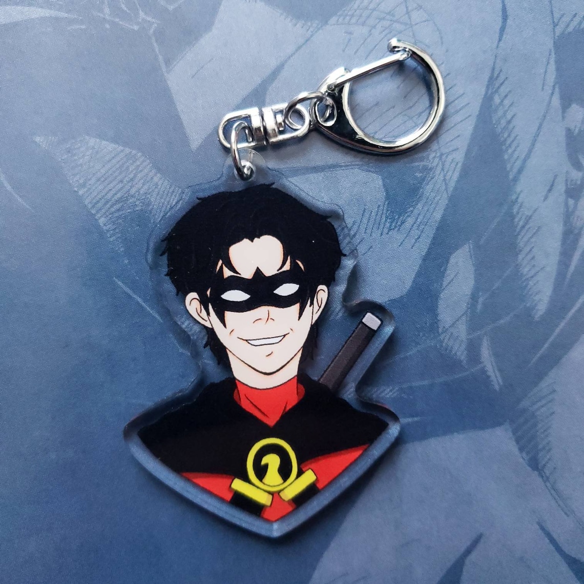 DC Superhero Batfamily Acrylic Keychain Charm - Etsy