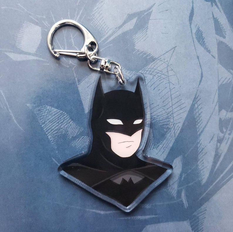 DC Superhero Batfamily Acrylic Keychain Charm - Etsy
