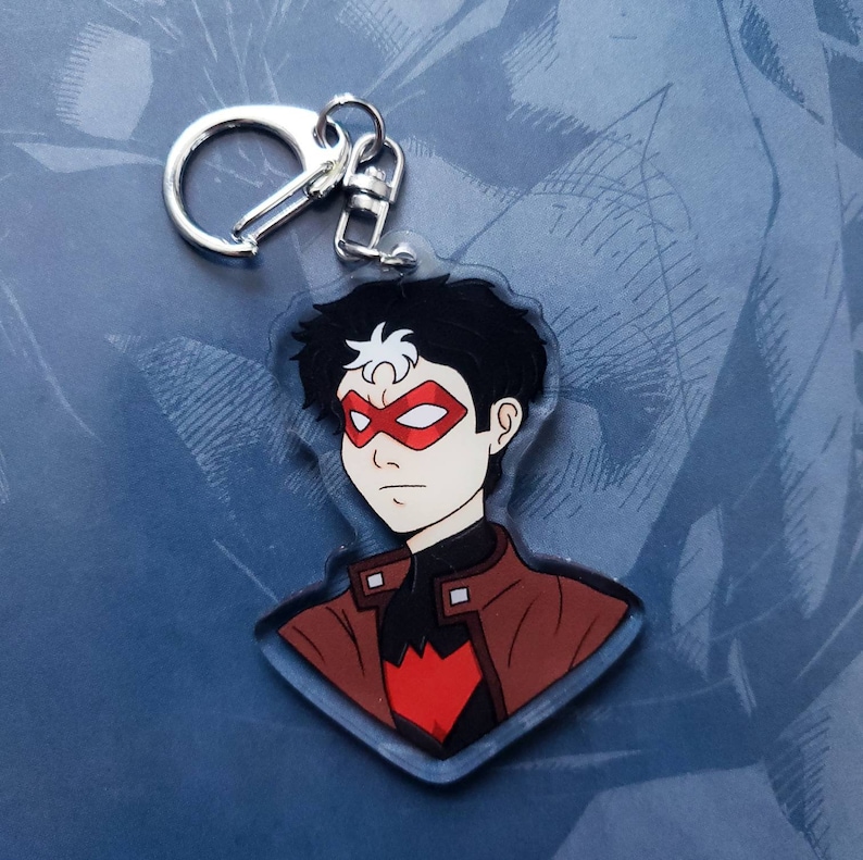 DC Superhero Batfamily Acrylic Keychain Charm - Etsy