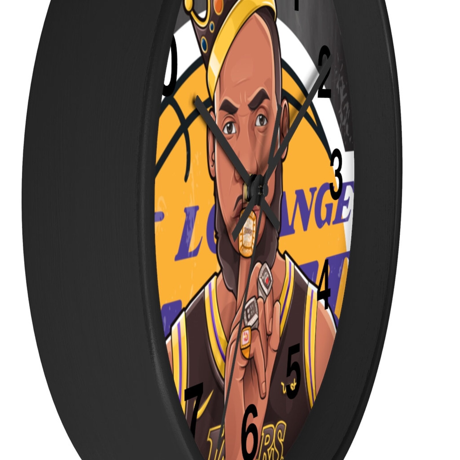King Lebron James NBA LA Lakers Championship Rings 10" Wall Clock - Etsy
