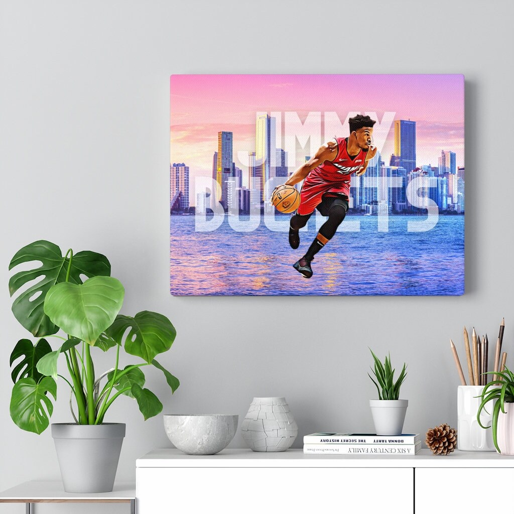 Jimmy Butler Buckets Miami Digital Art Canvas - Etsy España