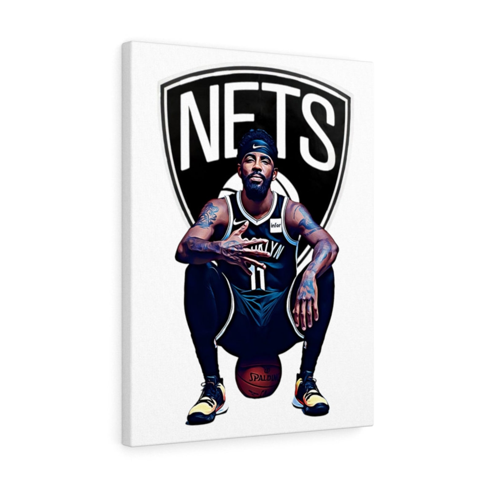 Kyrie Irving Brooklyn Nets Digital Art Canvas 11x14 12x16 18x24 - Etsy ...