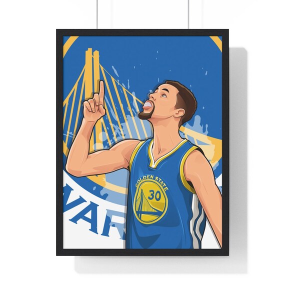 Framed Steph Curry Golden State Warriors Premium Poster | Etsy
