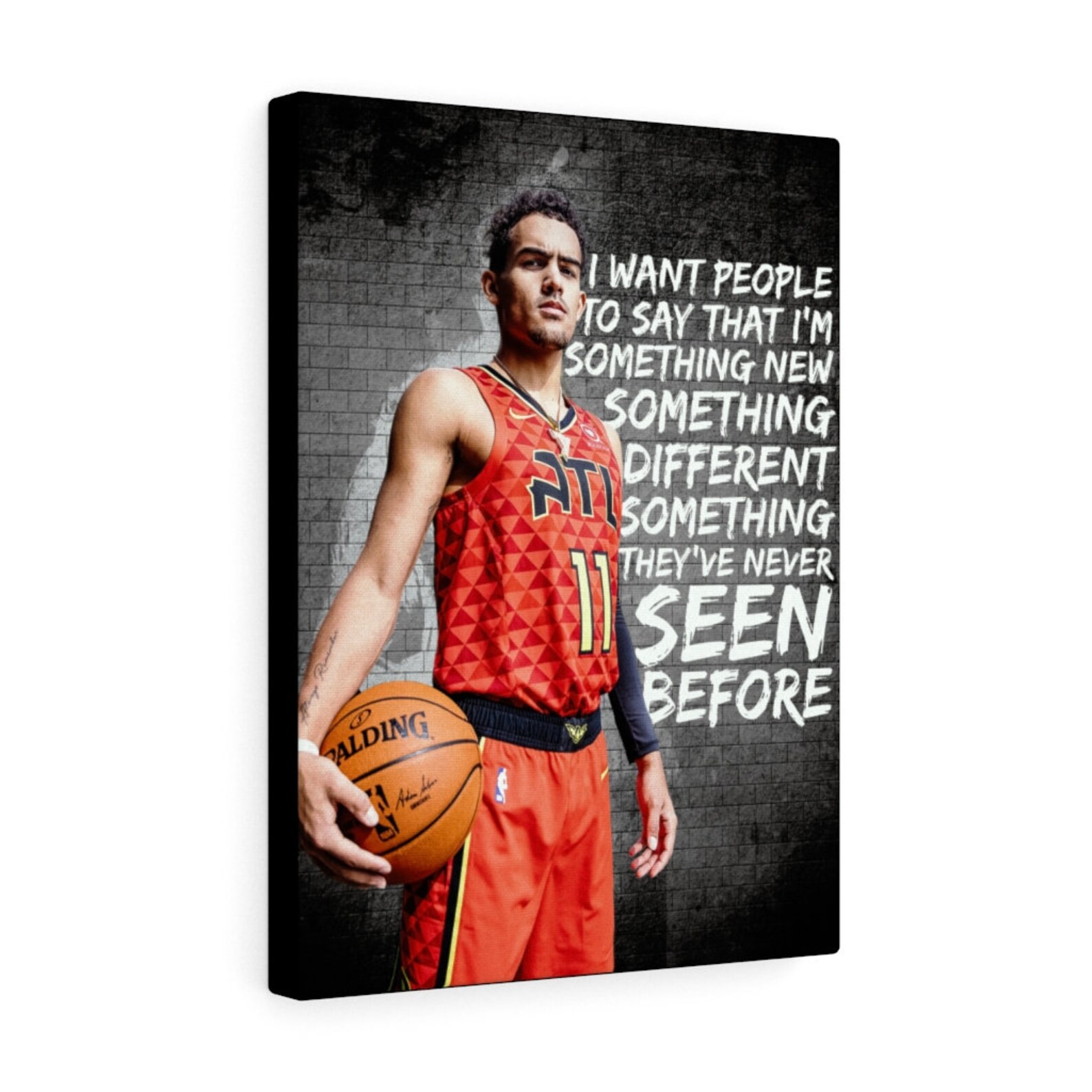 Trae Young Atlanta Hawks Motivational Quote Canvas Gallery - Etsy