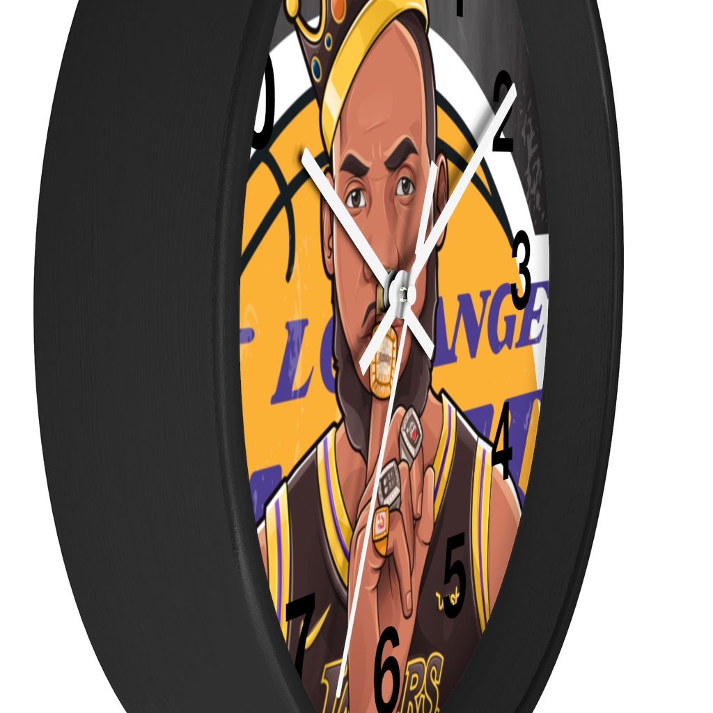 King Lebron James NBA LA Lakers Championship Rings 10" Wall Clock - Etsy
