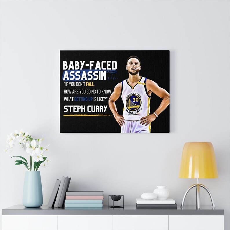 Steph Curry Baby Faced Assassin Motivational Quote Canvas Wraps - Etsy