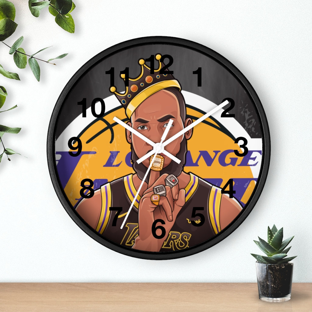 King Lebron James NBA LA Lakers Championship Rings 10" Wall Clock - Etsy