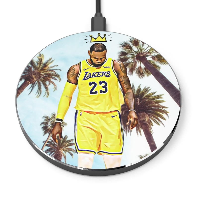 Lebron James Los Angeles Lakers Palm Trees Wireless Charger - Etsy