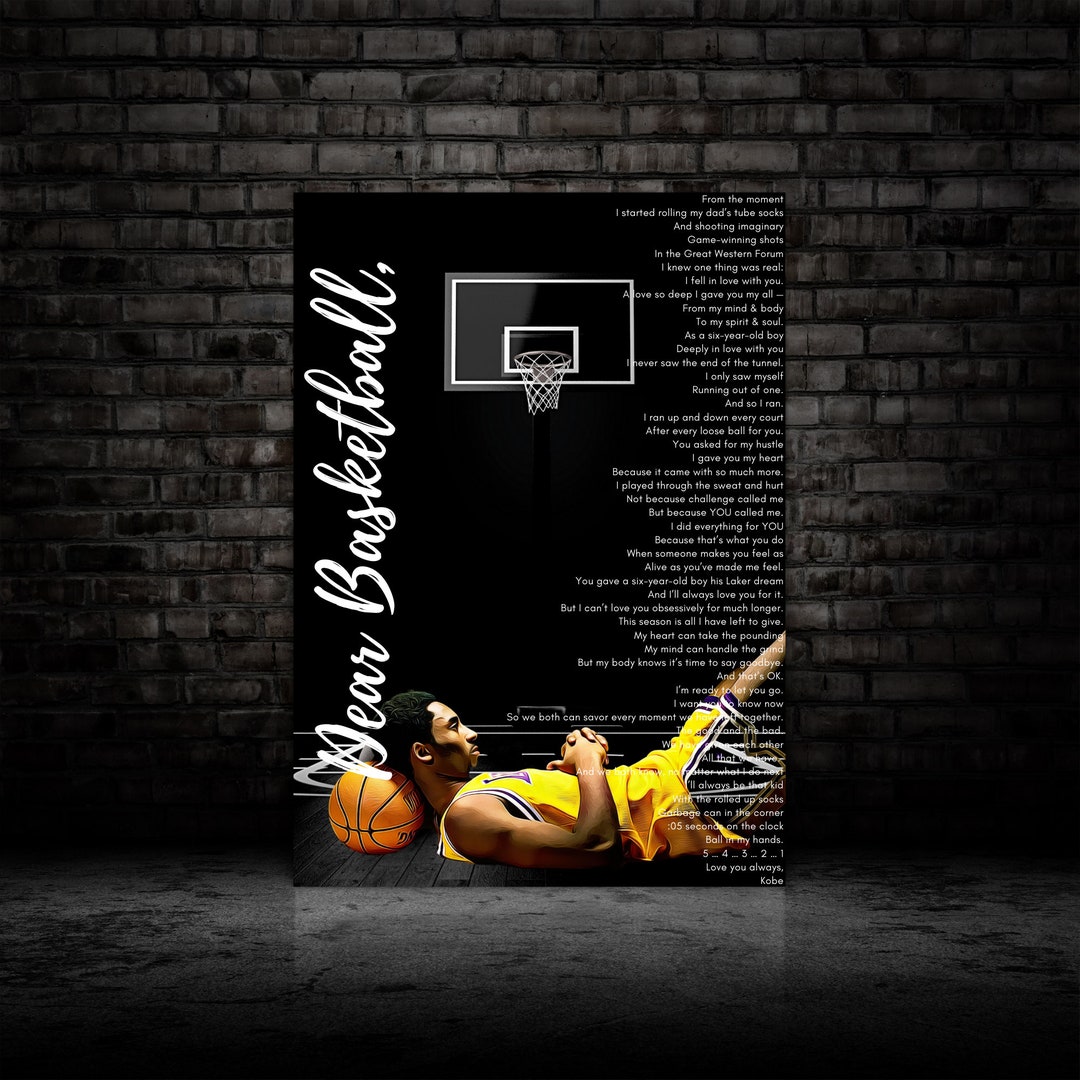 Dear Basketball Canvas - Etsy