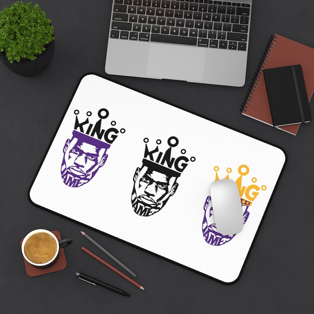 King Lebron James Word Art Minimalist Computer Laptop Keyboard Desk Mat ...