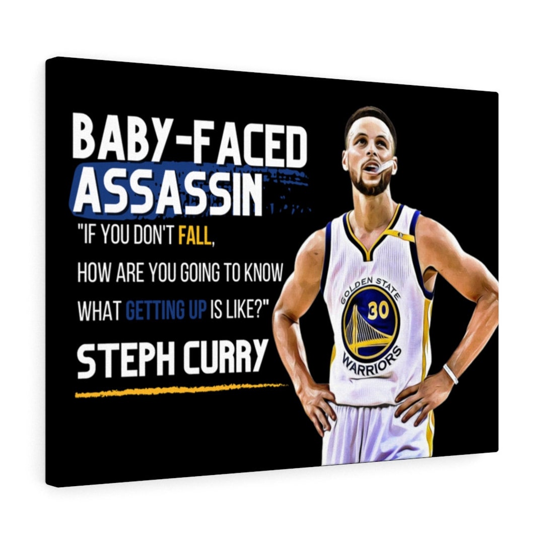 Steph Curry Baby Faced Assassin Motivational Quote Canvas Wraps - Etsy
