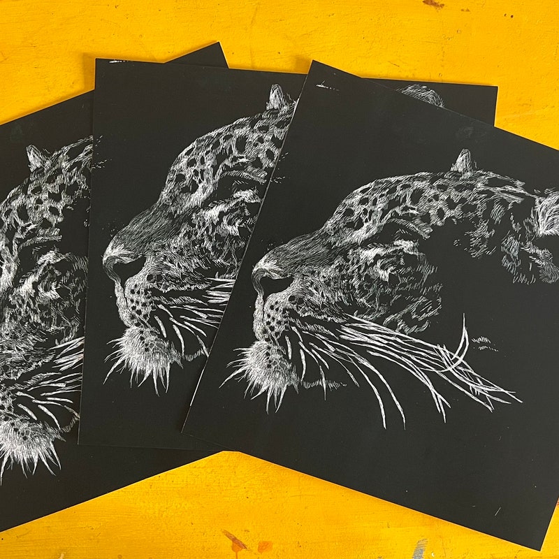 Scratchboard Art - Etsy