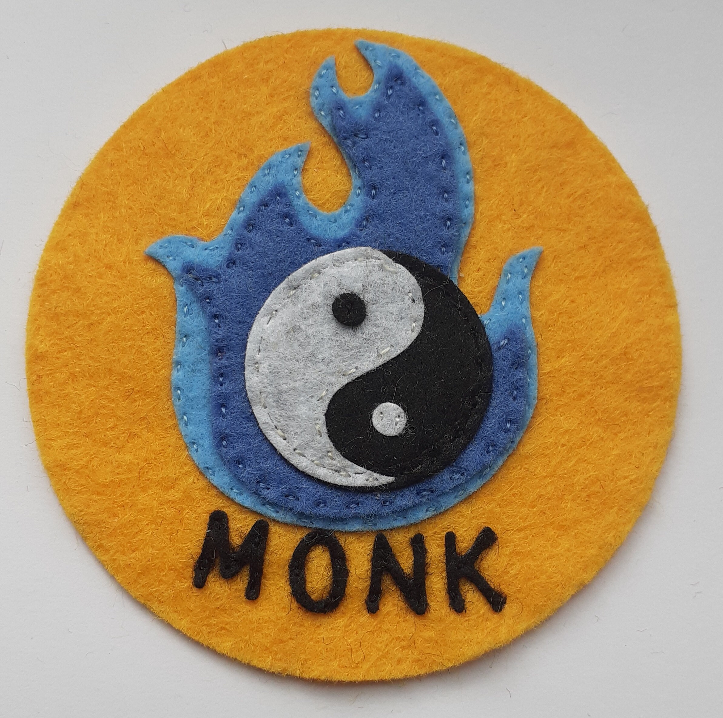 Iron on Patch Monk Class Dungeons and Dragons Felt Patch | Etsy