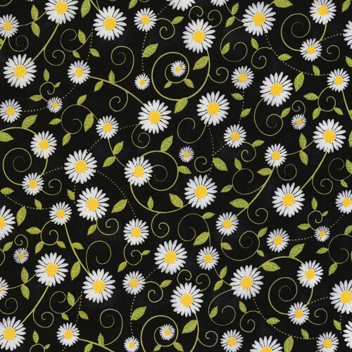 Sunshine Daisy Fabric Multi-color 100% Cotton - Etsy