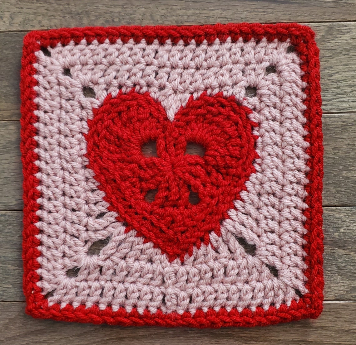 Heart Granny Square Pattern (digital Download) - Etsy