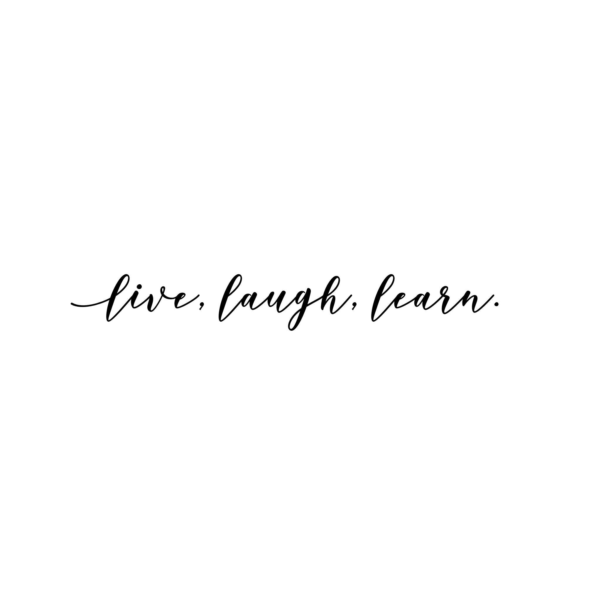 Live, Laugh, Learn. Digital Download Printable Wall Art - Etsy