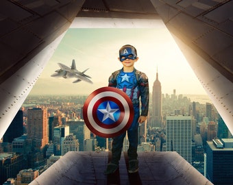 Superhero Digital Background Digital Backdrop for Composite | Etsy