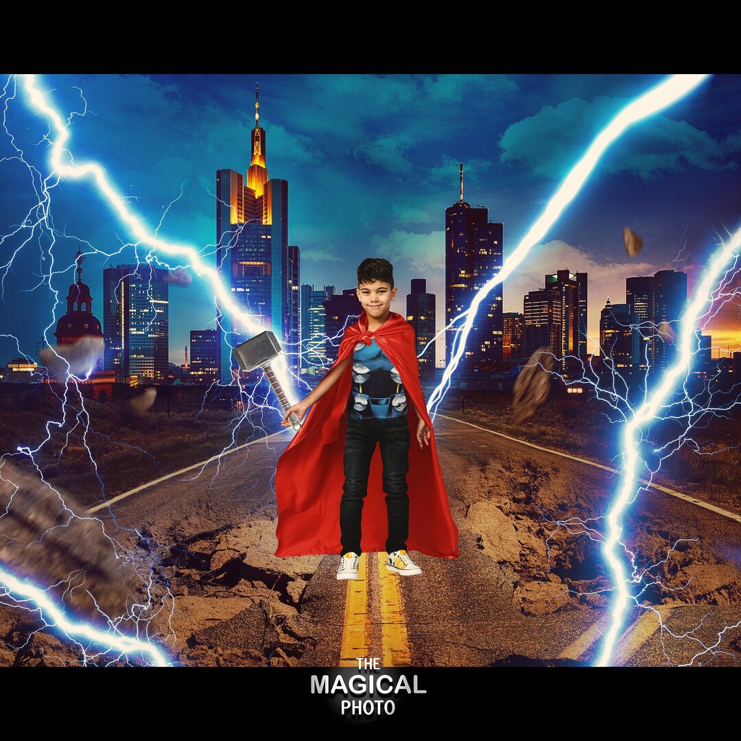 Superhero Lightning Digital Background Digital Backdrop for - Etsy