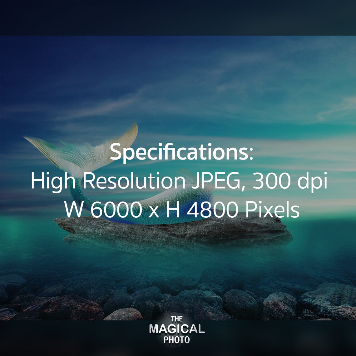 Mermaid Digital Background Digital Backdrop for Composite - Etsy