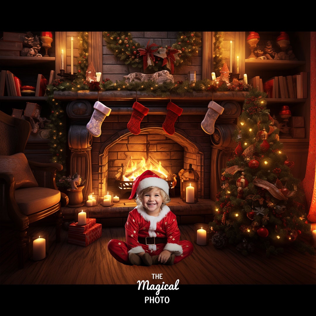 Christmas Digital Background, Digital Backdrop, for Composite Photoshop ...