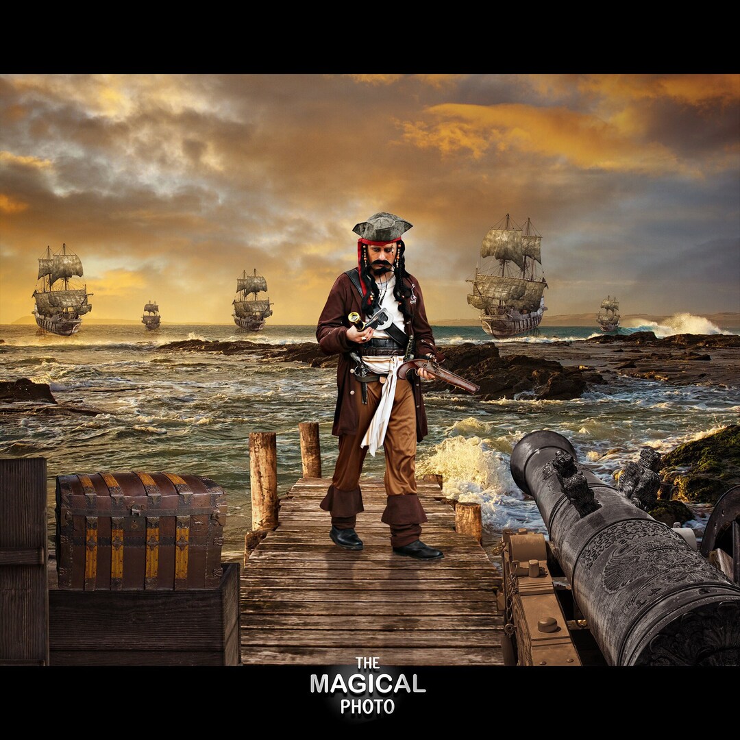 Pirate Digital Background, Digital Backdrop, for Composite Photoshop ...