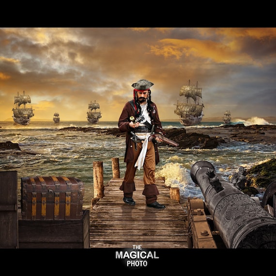 Pirate Digital Background Digital Backdrop for Composite - Etsy