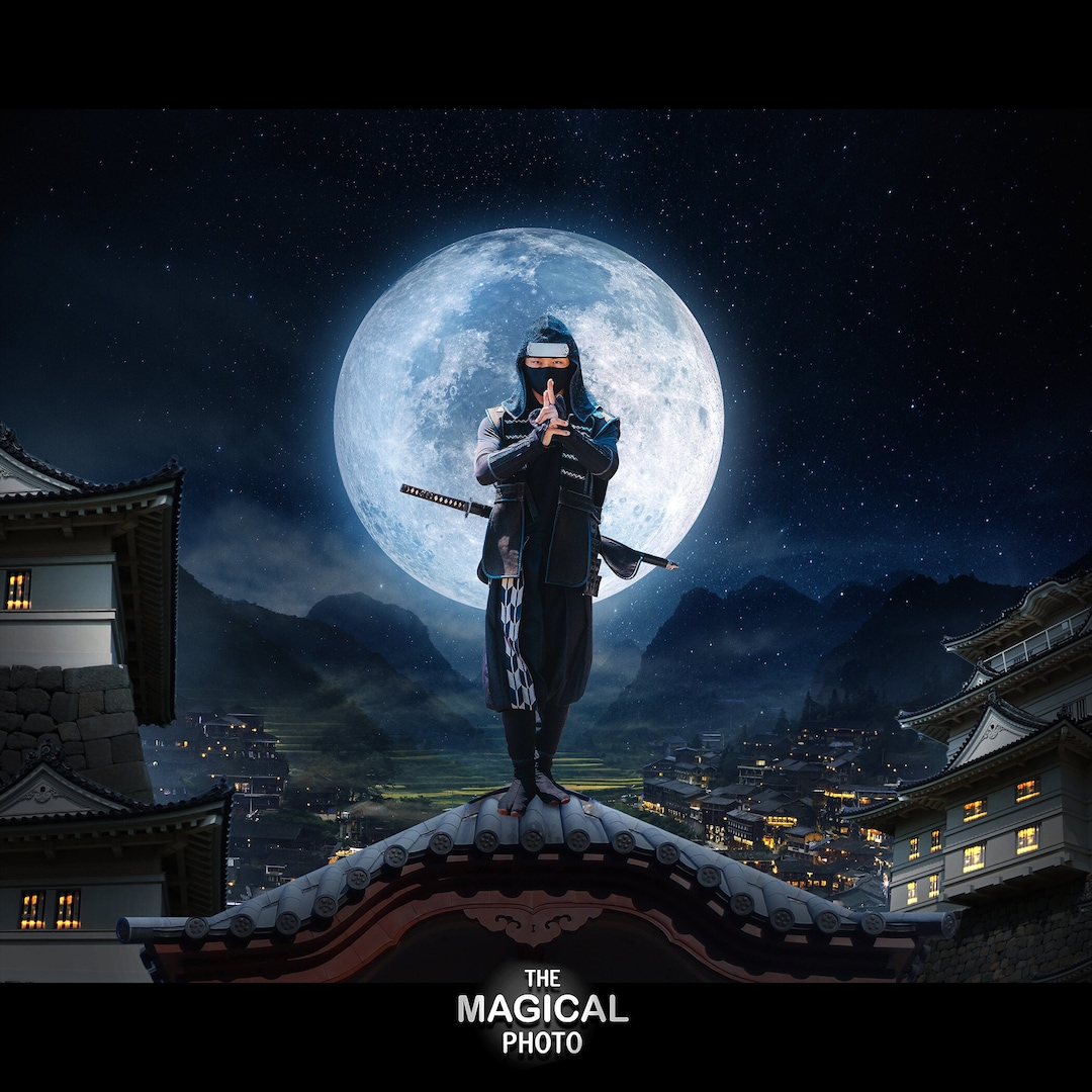 Ninja Digital Background, Digital Backdrop, for Composite Photoshop ...