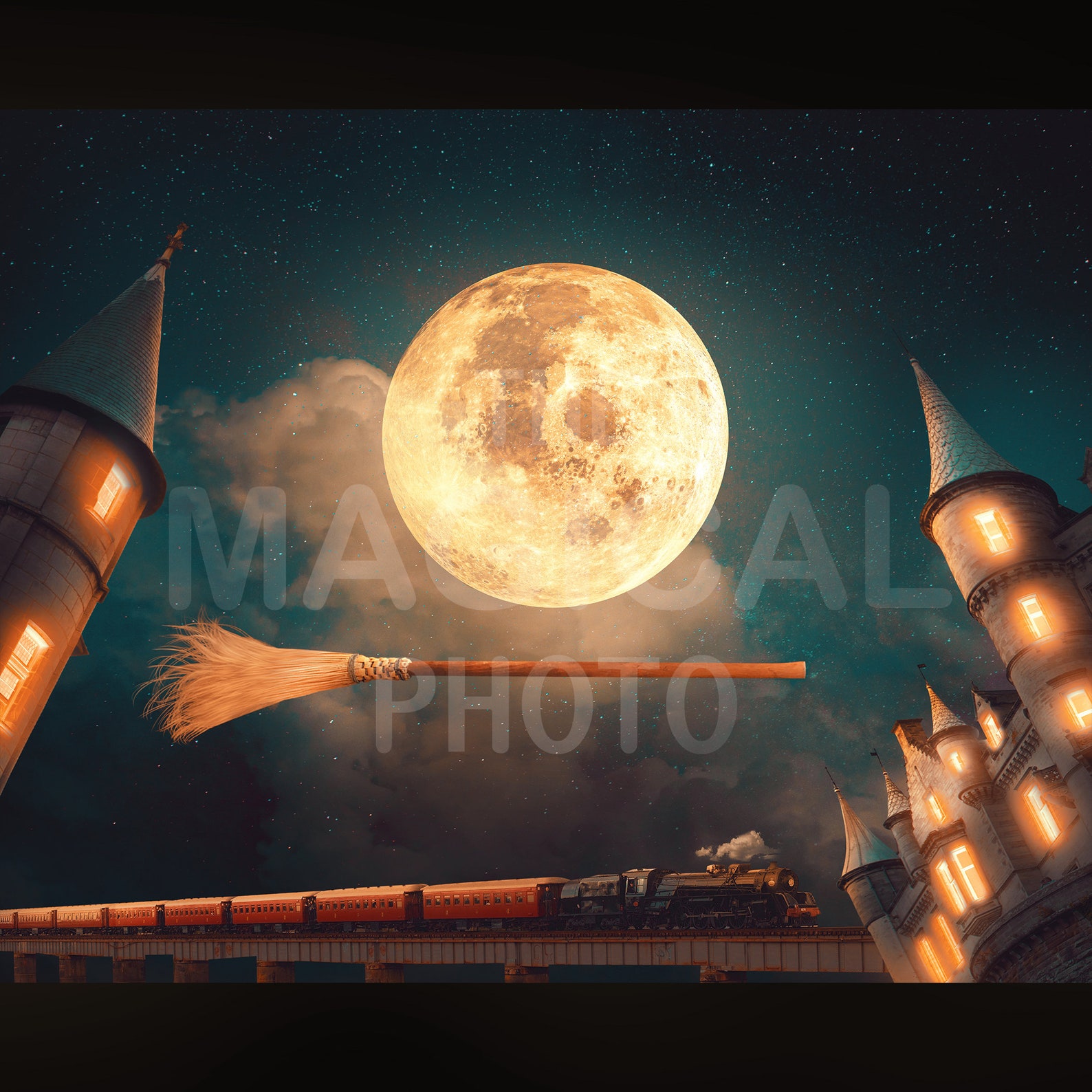 Wizard Digital Background Digital Backdrop for Composite | Etsy