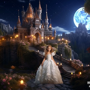 Princess Castle Digital Background, Digital Backdrop, for Composite ...