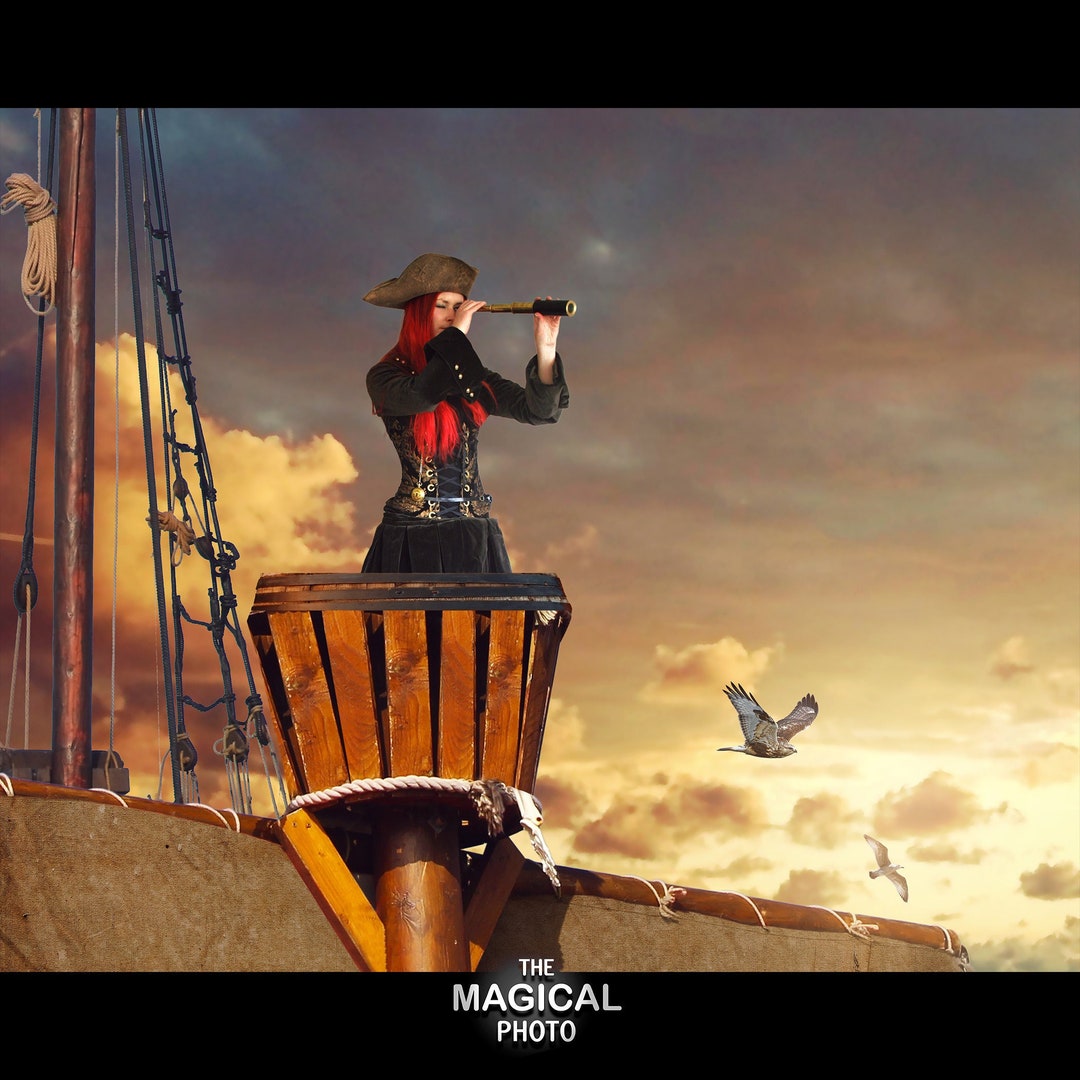 Pirate Digital Background, Digital Backdrop, for Composite Photoshop ...