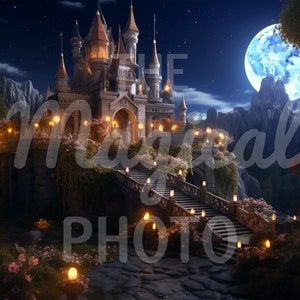 Princess Castle Digital Background, Digital Backdrop, for Composite ...