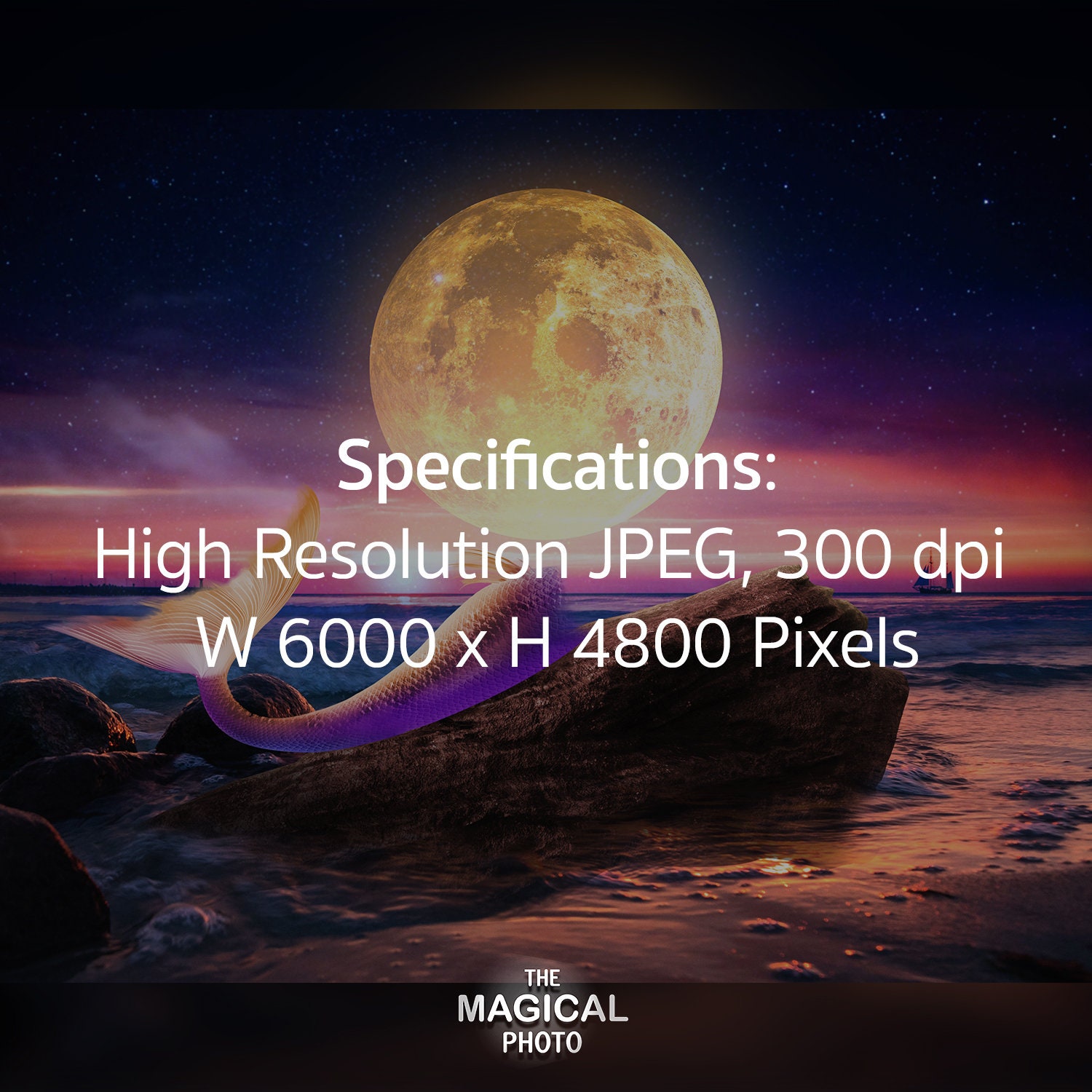 Mermaid Digital Background Digital Backdrop for Composite - Etsy