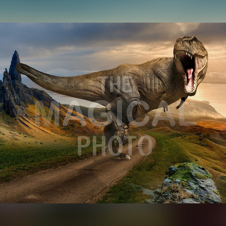 Dinosaur T-rex Digital Background Digital Backdrop for | Etsy