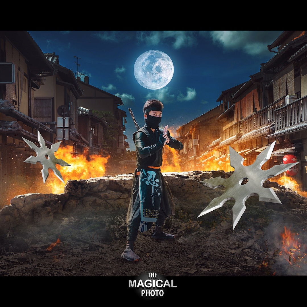 Ninja Digital Background, Digital Backdrop, for Composite Photoshop ...