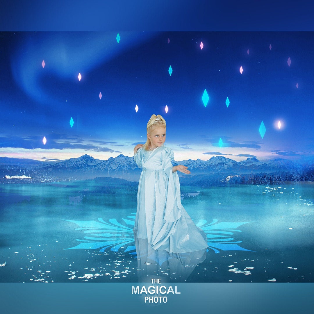 Princess Frozen Digital Background, Digital Backdrop, for Composite ...