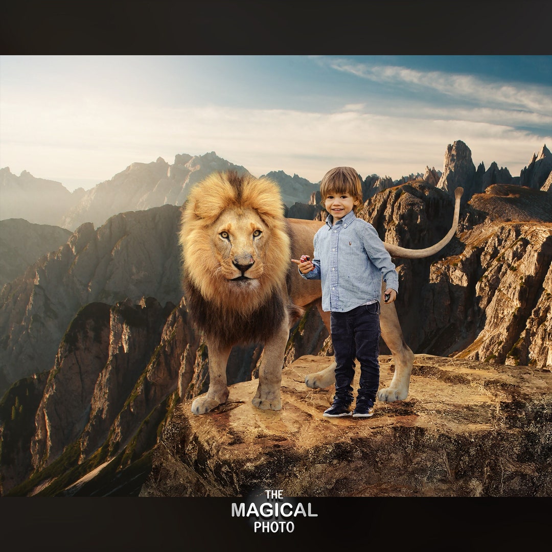 Lion Digital Background, Digital Backdrop, for Composite Photoshop ...