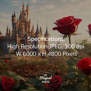 Princess, Rose Digital Background, Digital Backdrop, for Composite ...