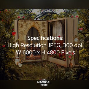 Princess, Fairy Tale Book Digital Background, Digital Backdrop, for ...