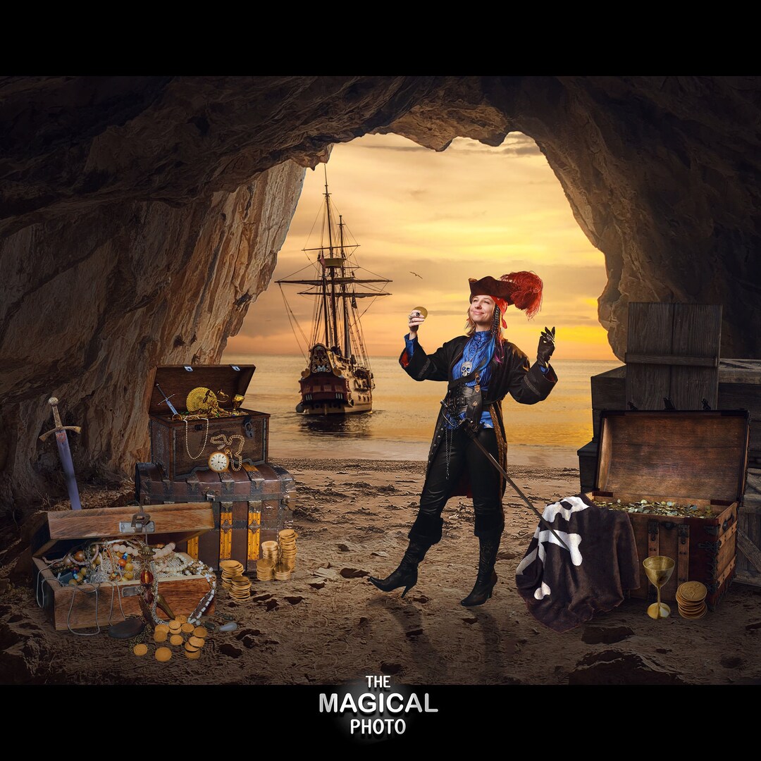 Pirate Digital Background, Digital Backdrop, for Composite Photoshop ...