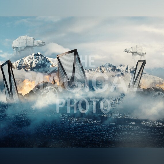 Wall Décor Sci-Fi Digital Backdrop Wars Digital Background Overlay ...