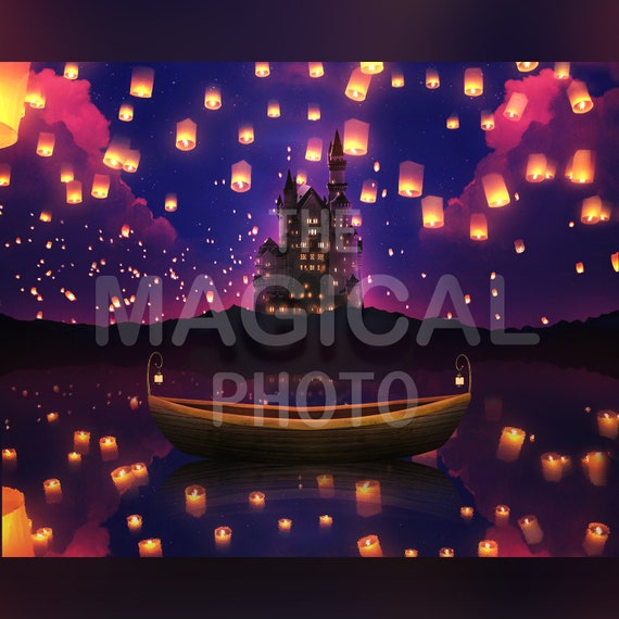 Tangled Background Lanterns