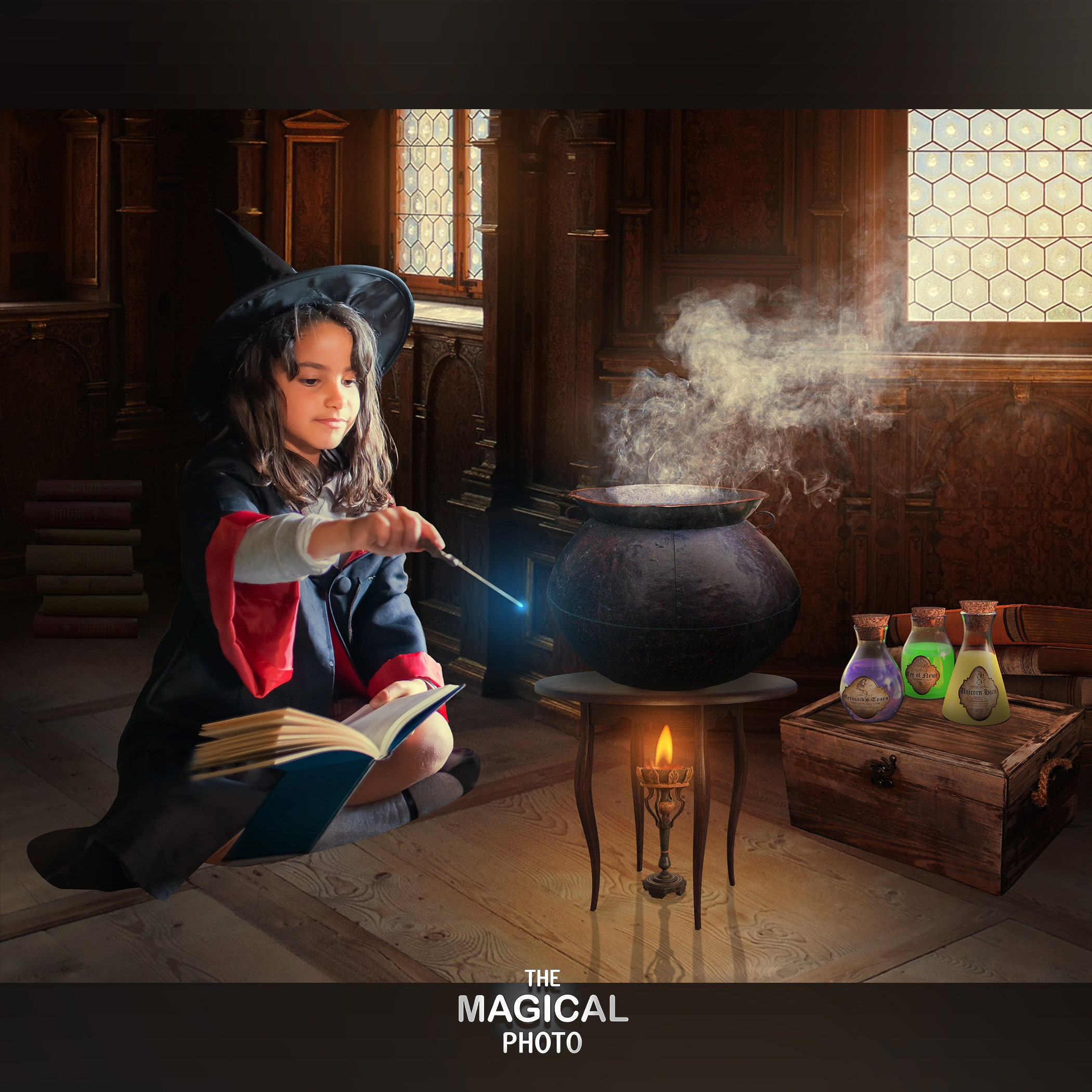 Wizard Digital Background, Digital Backdrop, for Composite Photoshop ...