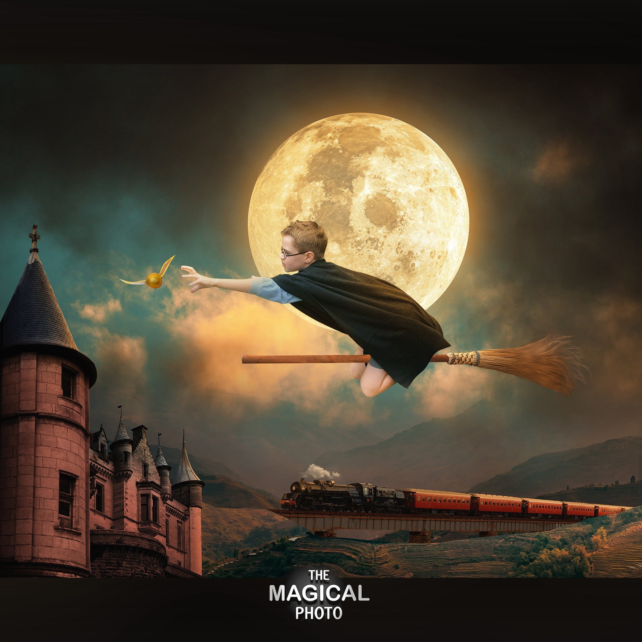 Wizard Digital Background, Digital Backdrop, for Composite Photoshop ...