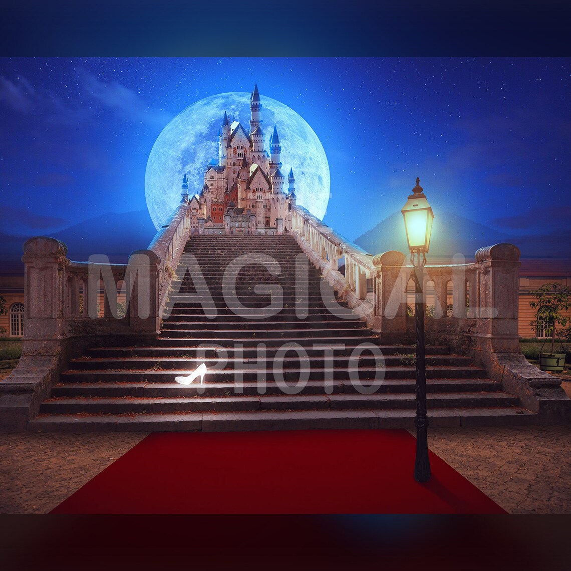 Princess Castle Digital Backdrop for Photoshop Composites (JPEG) - Etsy