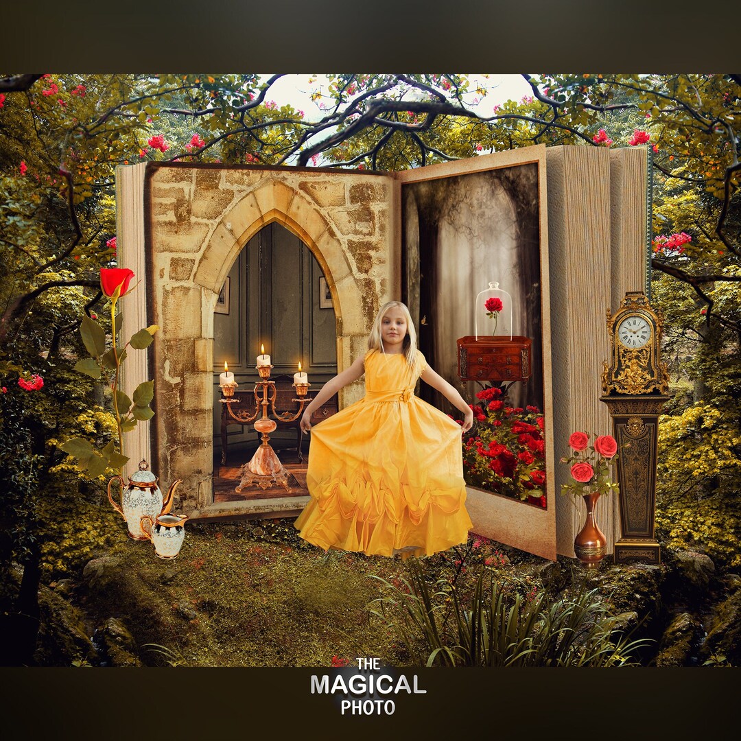 Princess, Fairy Tale Book Digital Background, Digital Backdrop, for ...