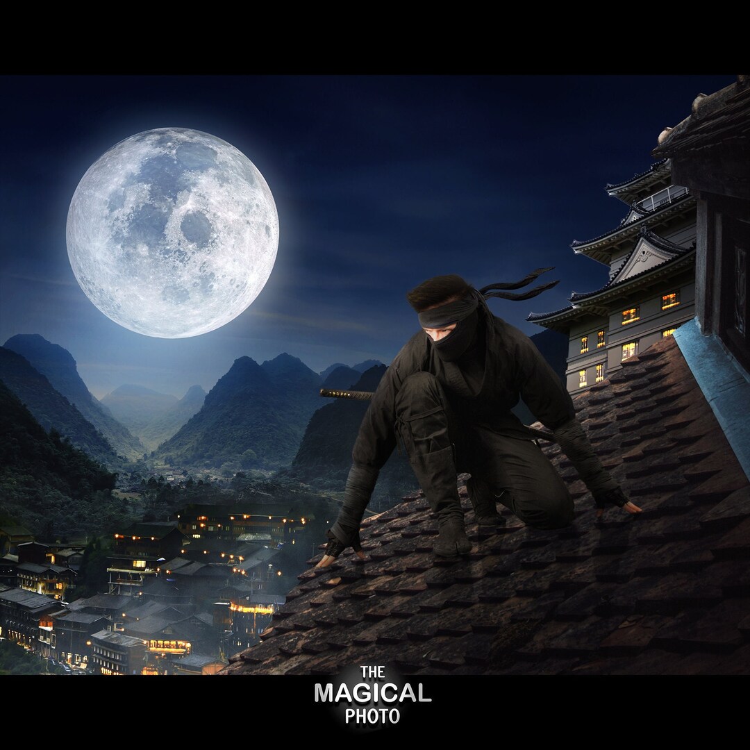 Ninja Digital Background, Digital Backdrop, for Composite Photoshop ...