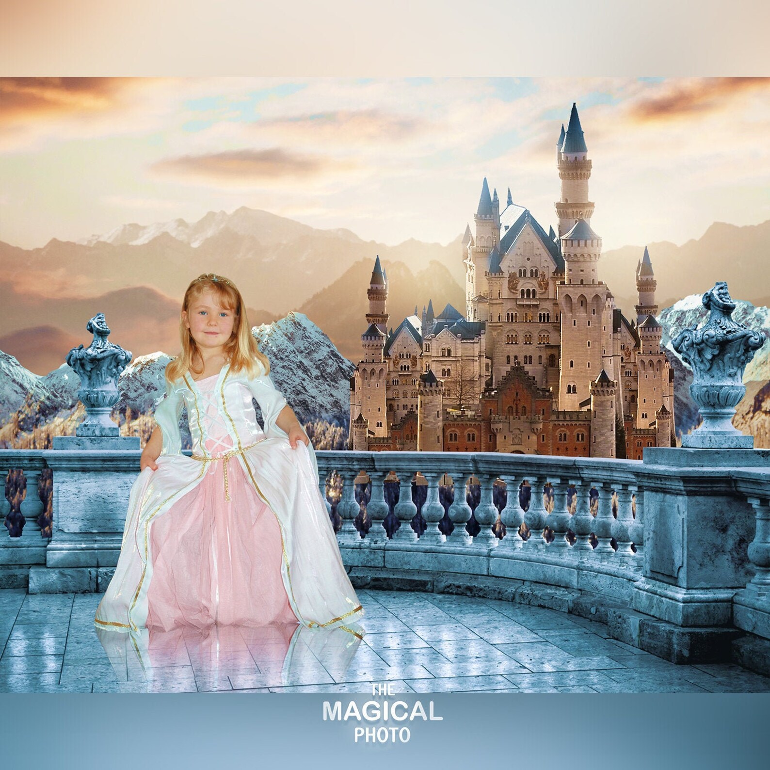 Princess Castle Digital Background Digital Backdrop for - Etsy