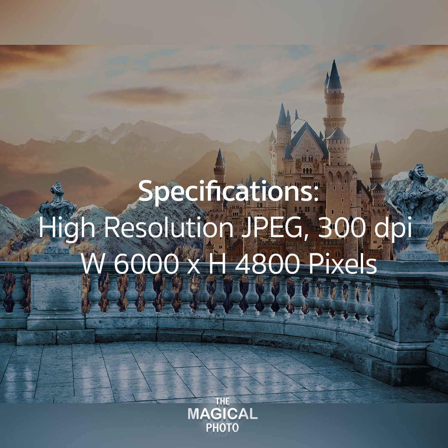 Princess Castle Digital Background Digital Backdrop for - Etsy