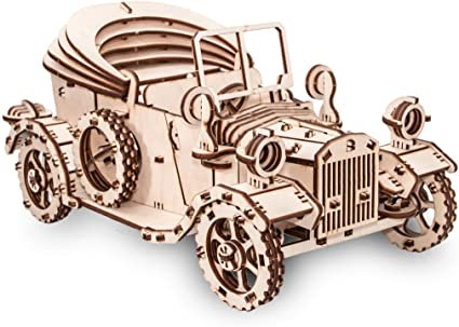 Hotrod Wooden Model Kit Retro Car Rubber Band Working Genuine - Etsy UK