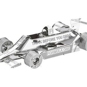 Formula 1 1970's Style Metal Model Car Kit 3D Laser-cut DIY Model Build ...